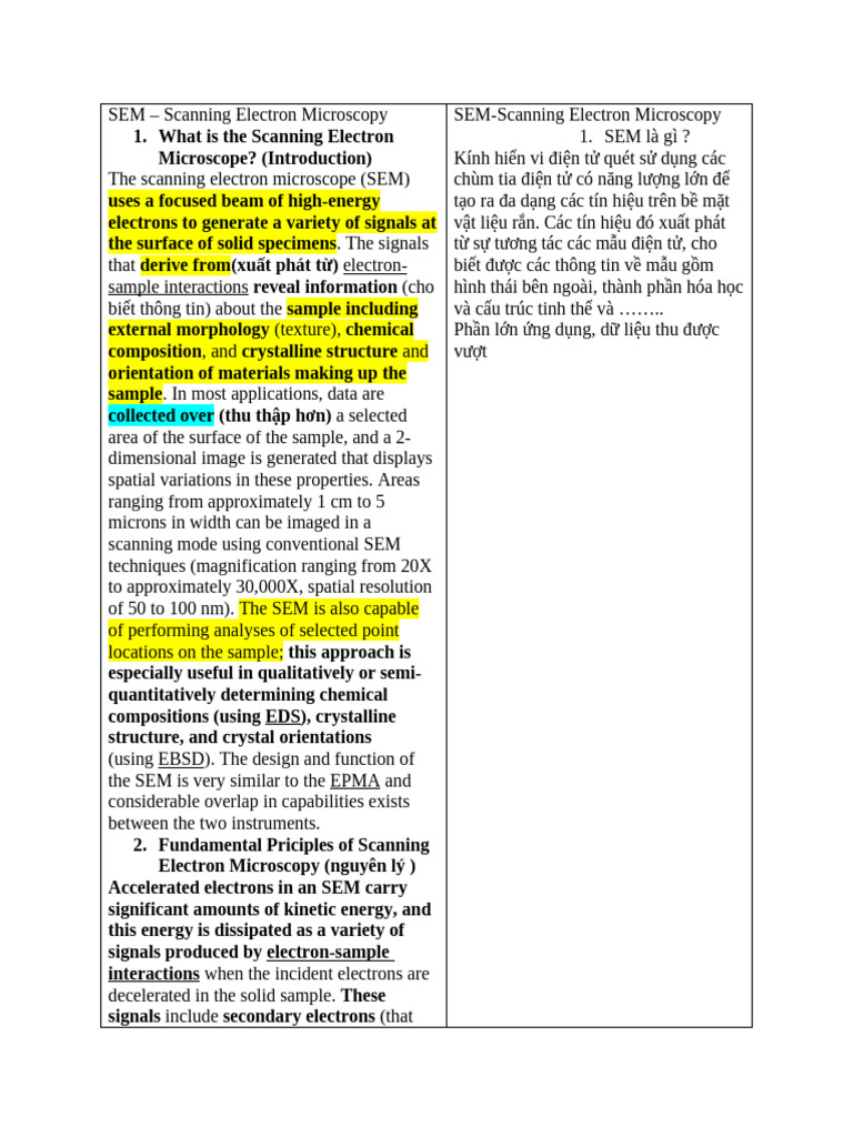 Scanning Electron Microscopy Guide Pdf Scanning Electron Microscope