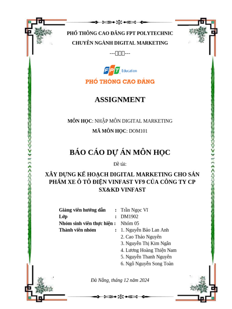 ASM DOM101 NHÓM5-compressed | PDF