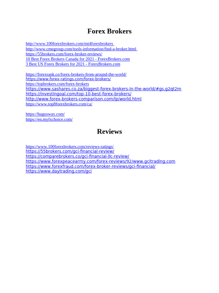 Forex Brokers | PDF