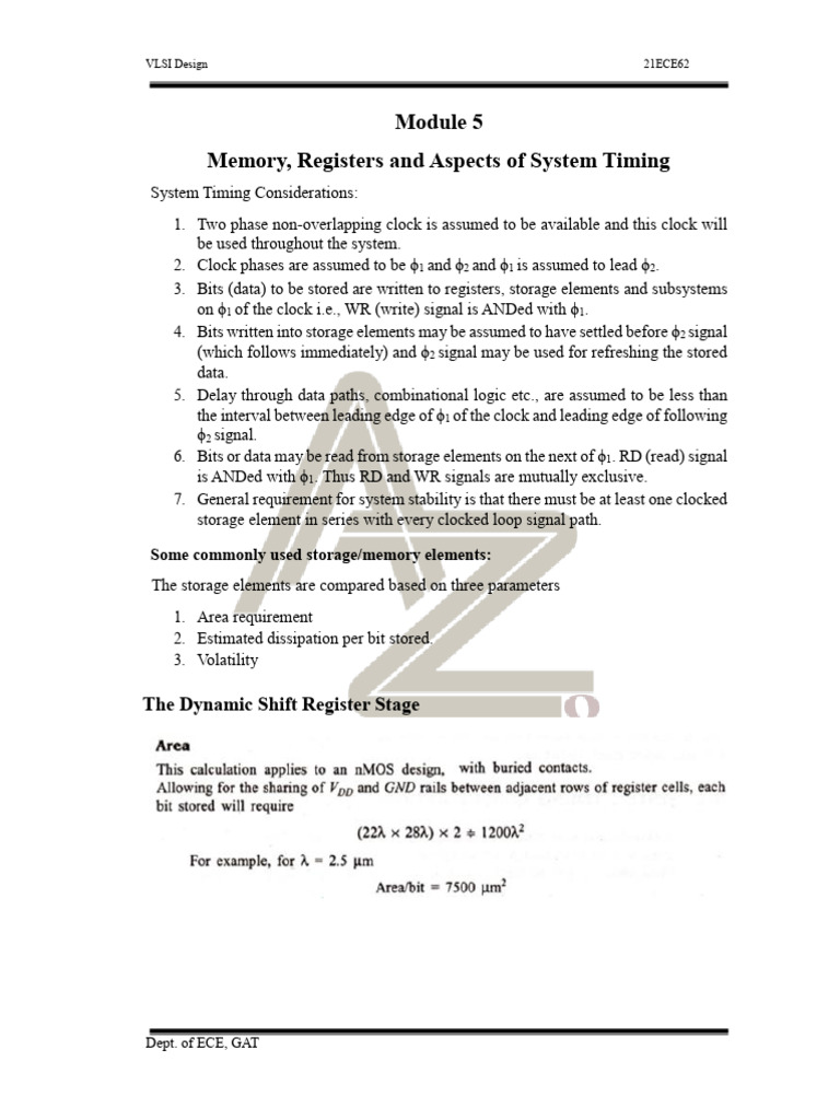 module-5_Memories_updated | PDF | Dynamic Random Access Memory | Logic Gate