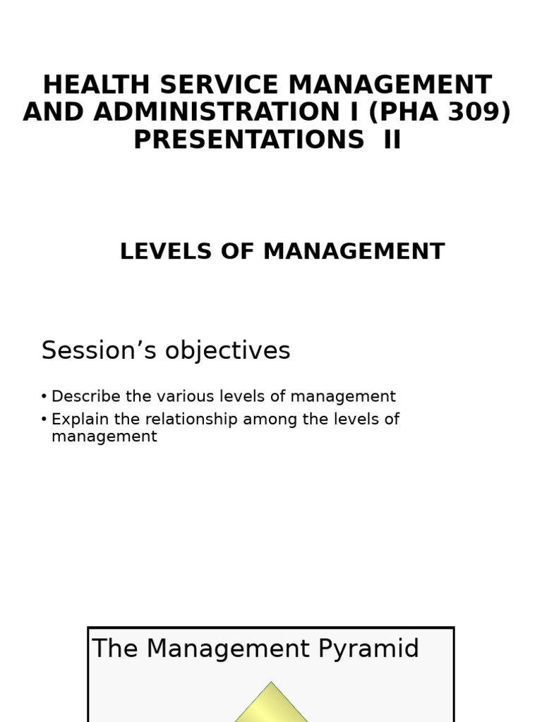 Presentation 2 Pha 309 2024 | PDF | Chief Operating Officer | Goal