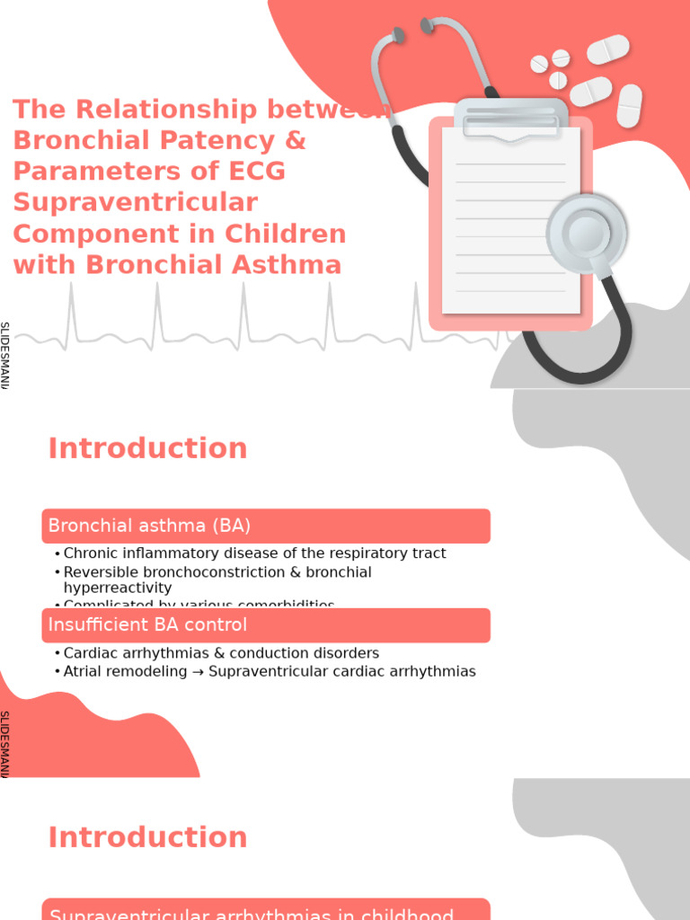 Bronchial Patency & Parameters of ECG Supraventricular Component | PDF ...