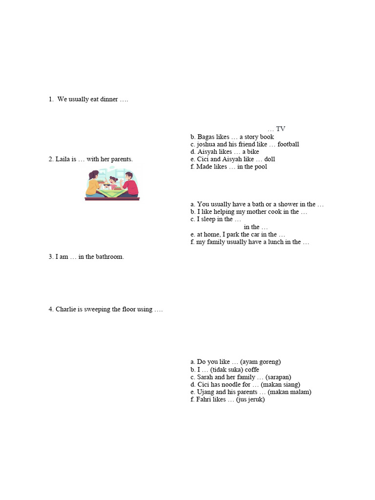 Soal Bahasa Inggris Kelas 3-6 SD | PDF