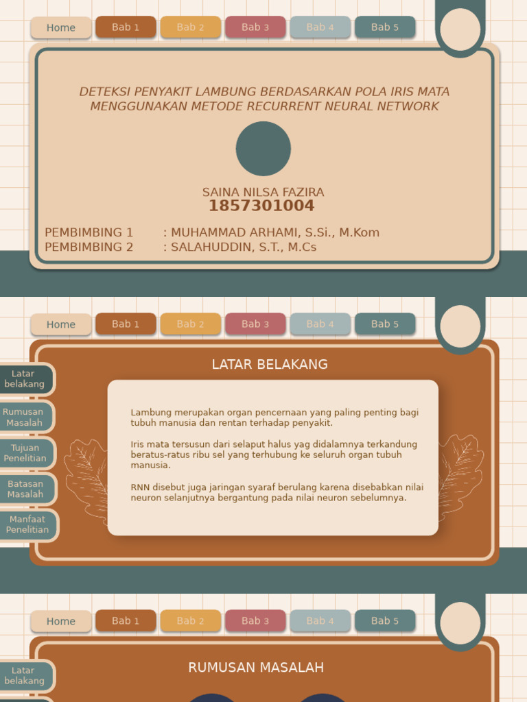 Template PPT Skripsi Saina | PDF