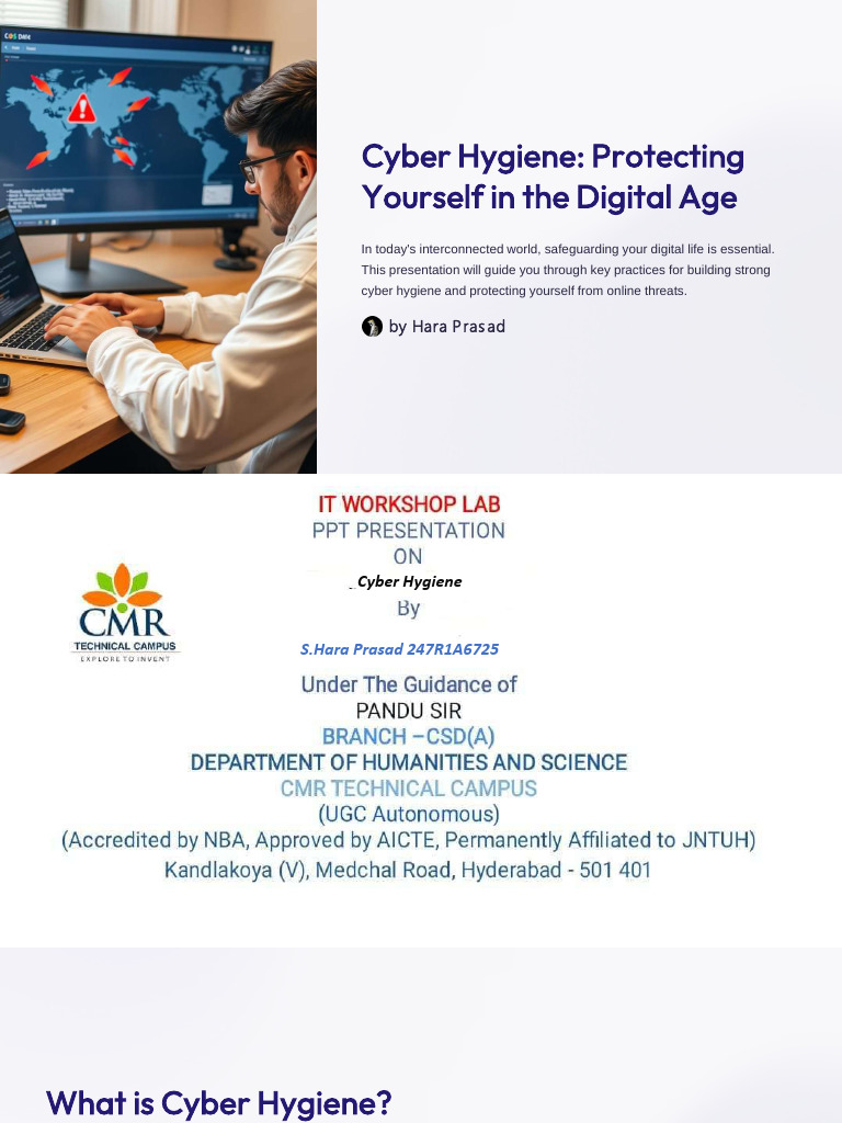 ITWS - Cyber Hygiene Protecting Yourself in The Digital Age | PDF | Security | Computer Security