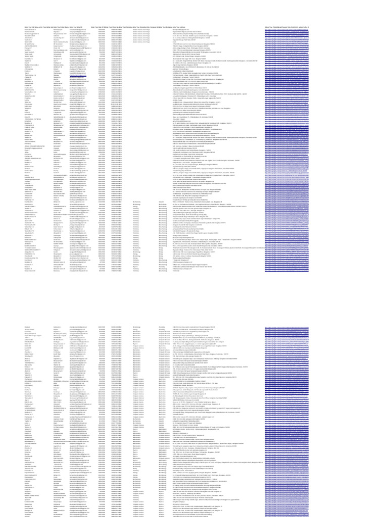 UG First Year ID Card List 2023-24 | PDF | Bangalore