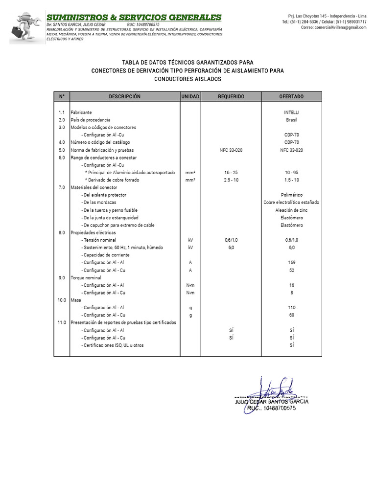 TDT CDP 70 | PDF | Cobre | Aislador (Electricidad)