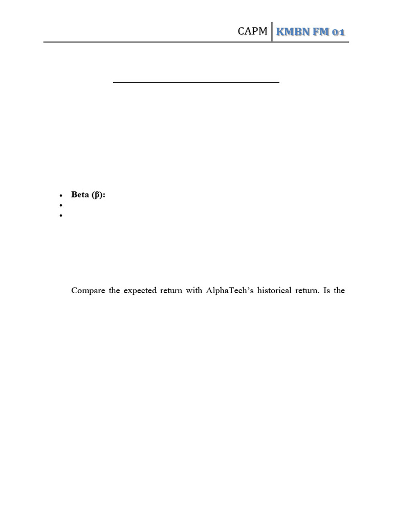 Portfolio Strategy for Tech Stocks | PDF