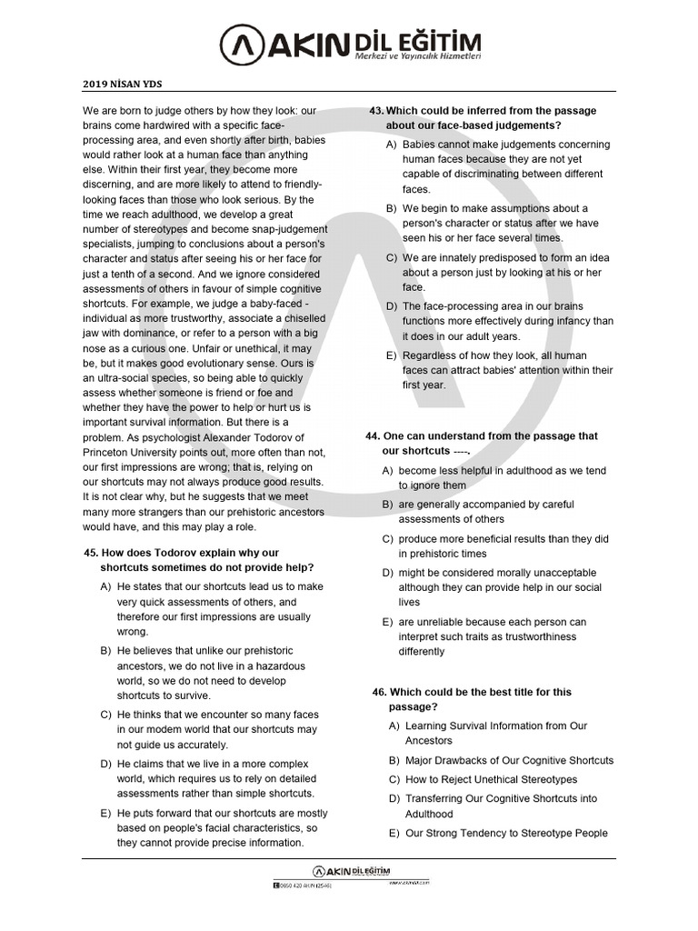 Ders 1 | PDF | Stereotypes | Neuroscience