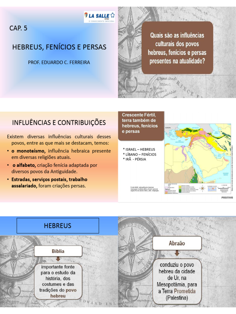 HEBREUS, FENÍCIOS E PERSAS | PDF | Império Aquemênida | Fenícia