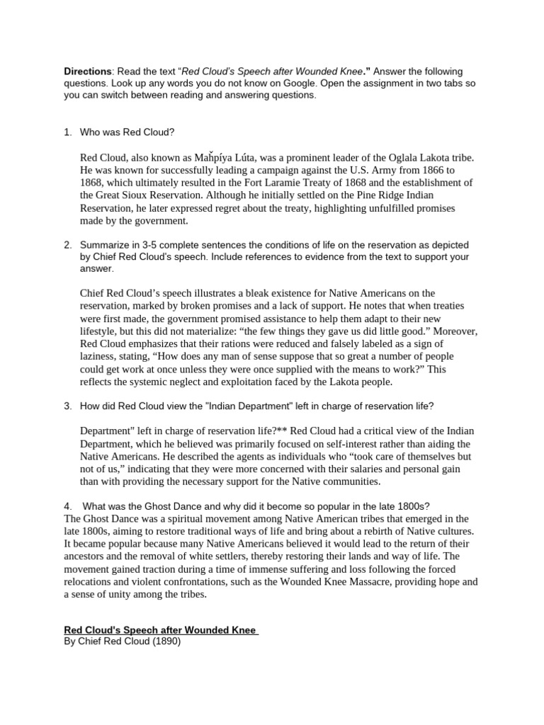 Wounded_Knee_20_points | PDF | South Dakota | First Nations