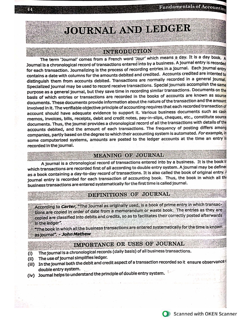 Fundamentals of accounting assignment answers bba 1st sem | PDF