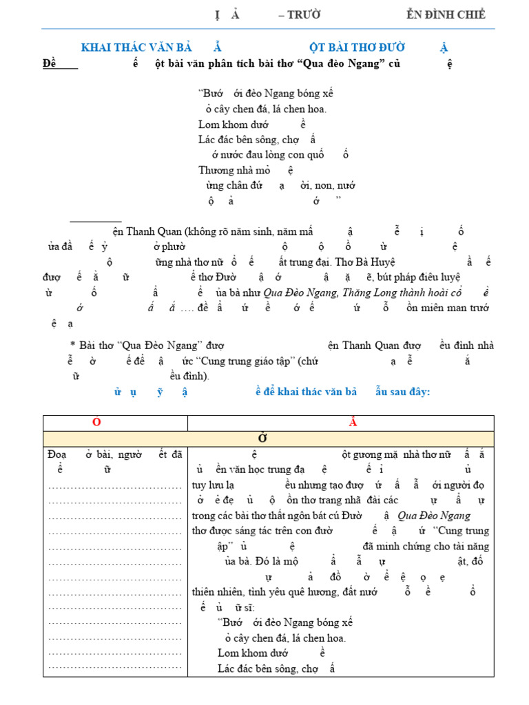 2. Phan tich mau_Qua Deo Ngang | PDF