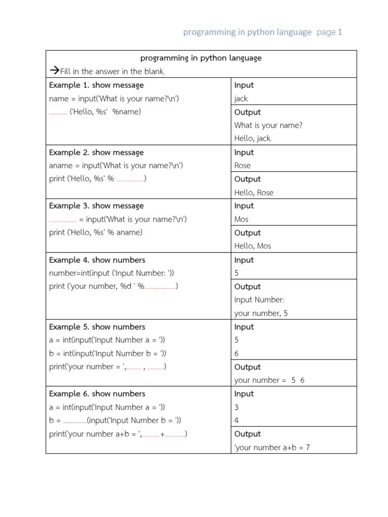 Exerciseprogramminginpythonlanguage 1 Pdf Software Engineering Computer Programming