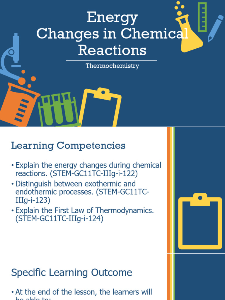Energy Changes in Chemical Reactions | PDF | Heat | Chemical Reactions