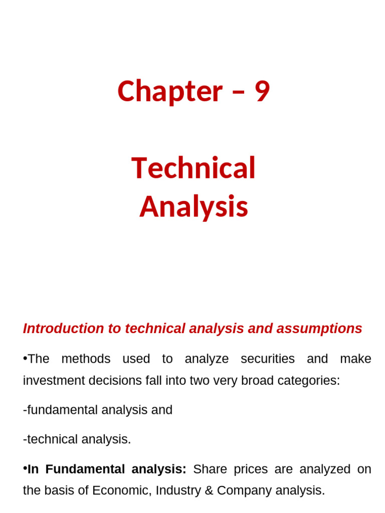 Ch-10 Technical Analysis | PDF | Technical Analysis | Market Trend