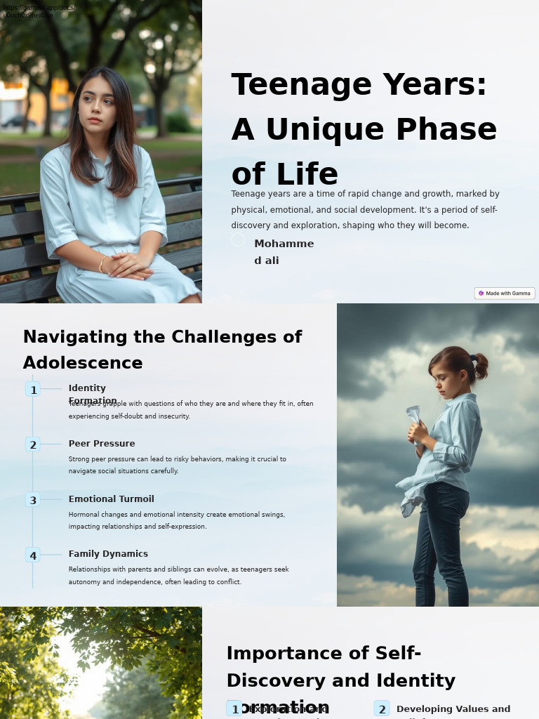 Teenage Years A Unique Phase of Life | PDF | Adolescence ...