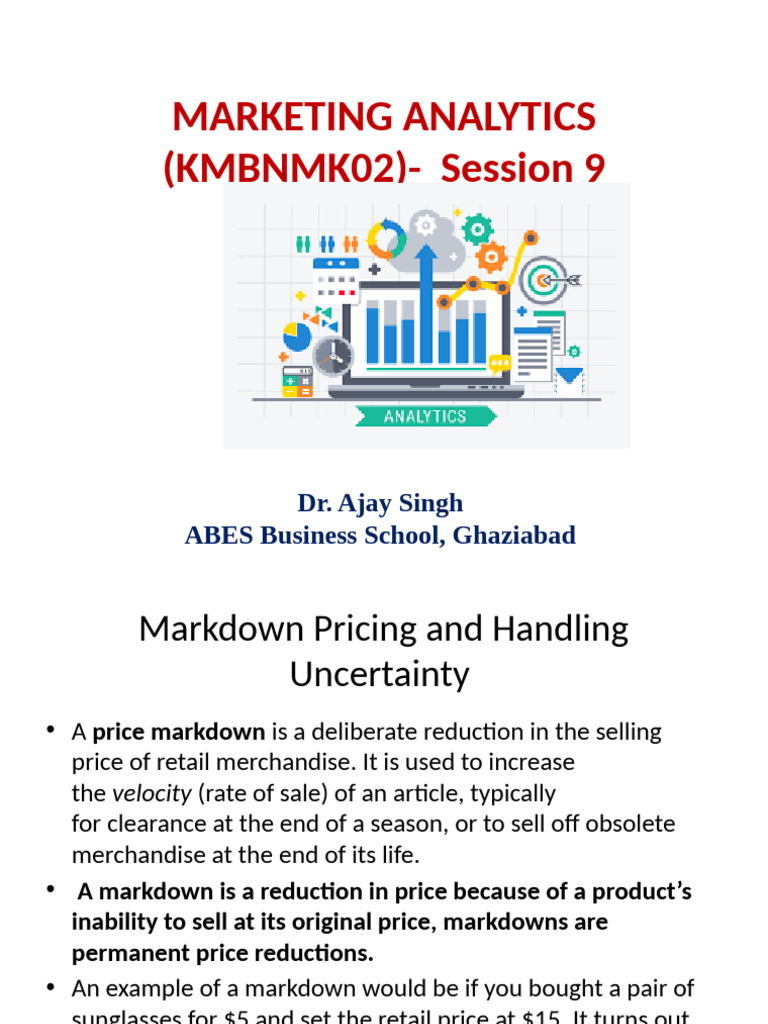 Unit2 Session9 MA | PDF | Pricing | Retail