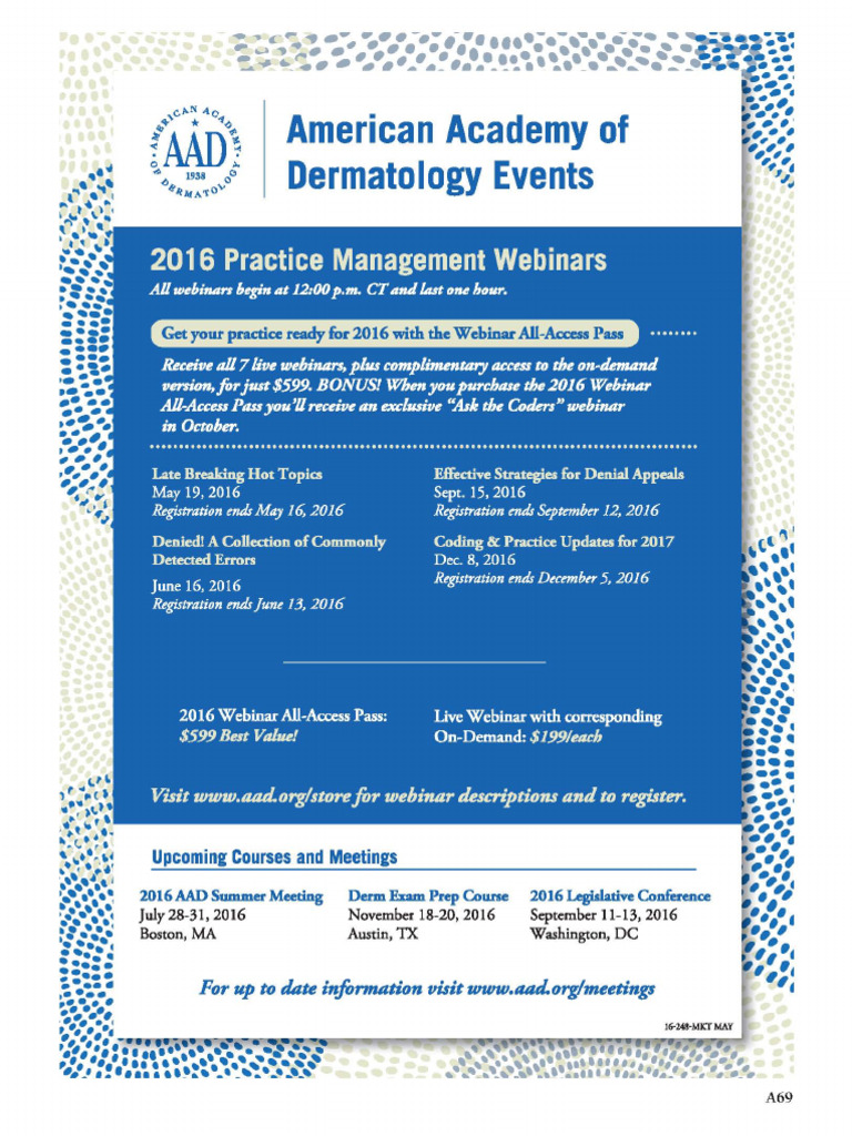 Dermatology-Calendar Ymjd | PDF