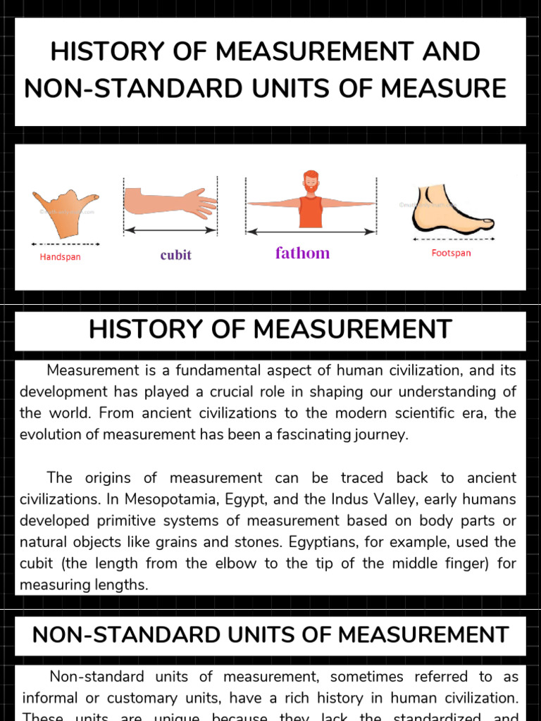 Non Standards of Measurements | PDF | Civilization | Measurement