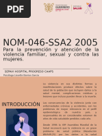 Norma Oficial Mexicana Nom-046-Ssa2-2005. Violencia Familiar, Sexual y Contra Las Mujeres ...