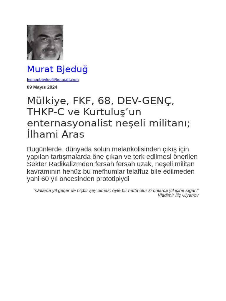 Murat Bjeduğ | PDF