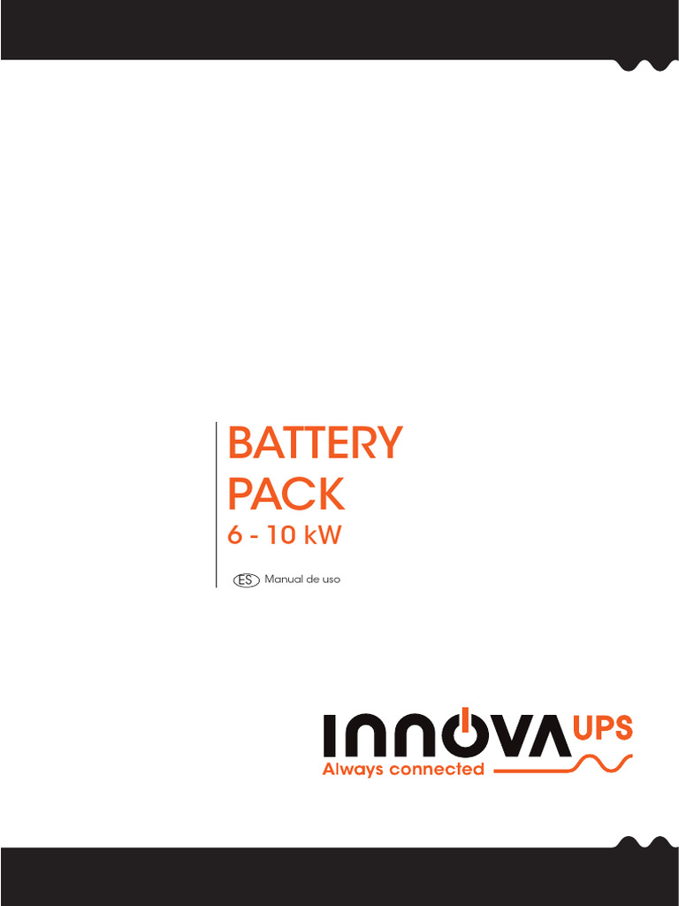 Manual Battery Pack 6 10kVA | PDF | Ingenieria Eléctrica | Electricidad