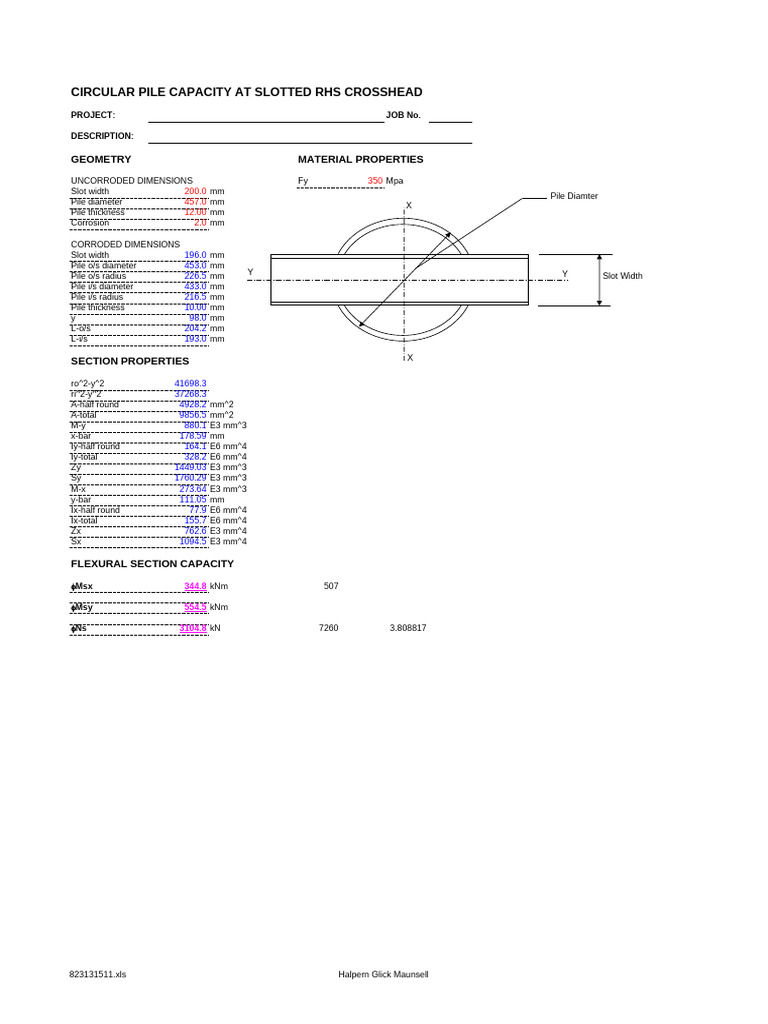 Slotted Crosshead - Pile Capacity | PDF