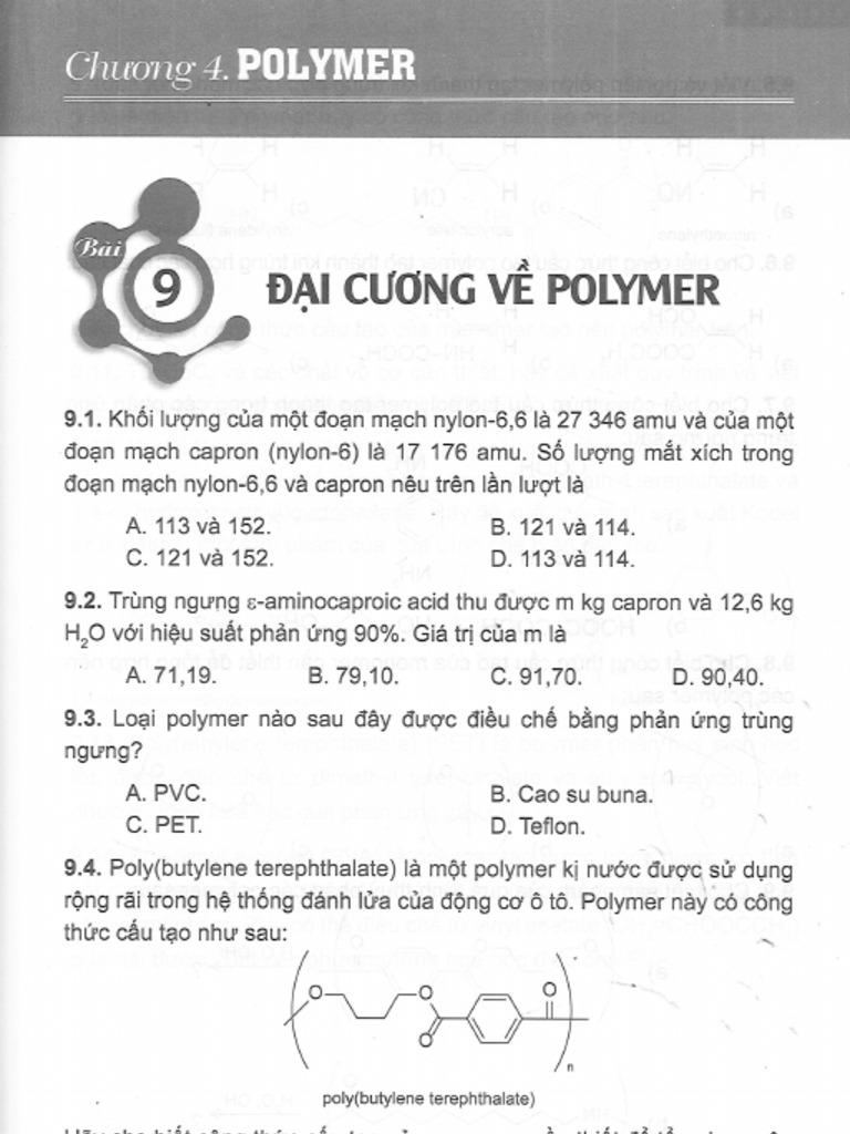 (TỜ SÁCH BT-CTST) Hóa 12-Chương 4-SÁCH BT CTST-ĐỀ | PDF