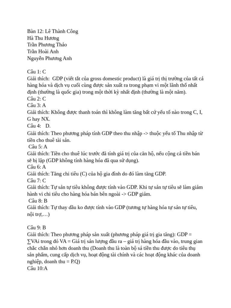 Bàn 12 BT KTVM | PDF