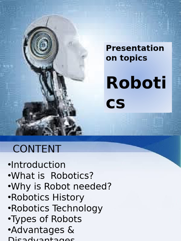 Robotics | PDF | Robotics | Robot