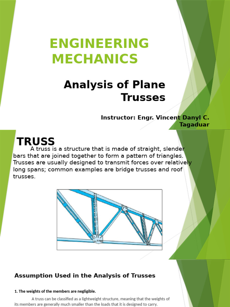 Topic-5_Analysis-of-plane-trusses | PDF