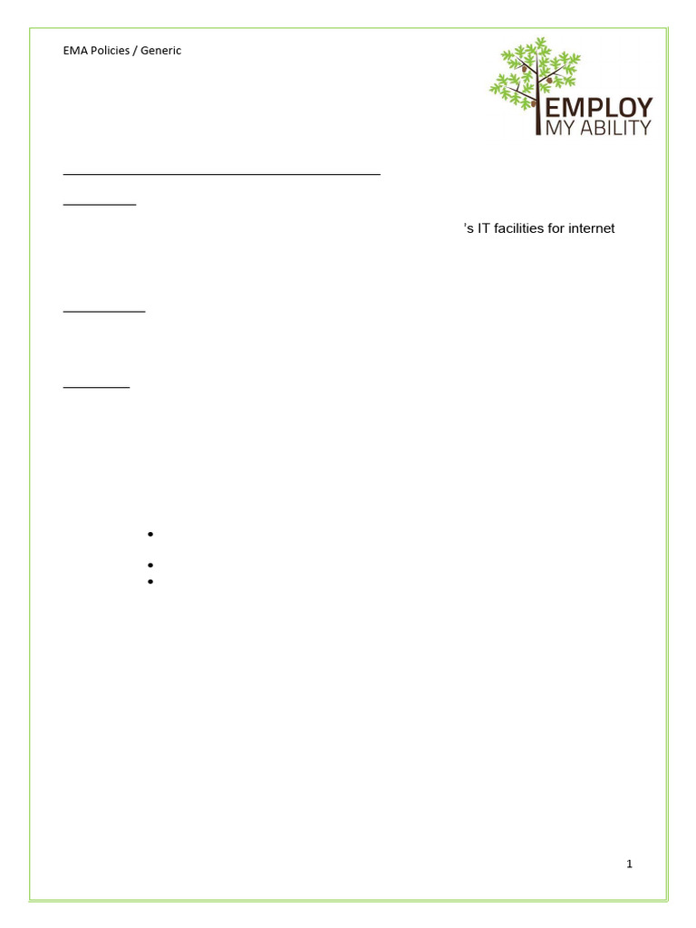 Internet and Email Usage Policy | PDF | Internet | Defamation