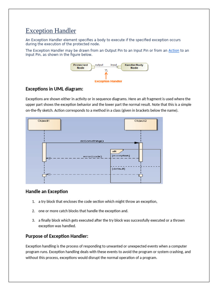 Exception Handler | PDF