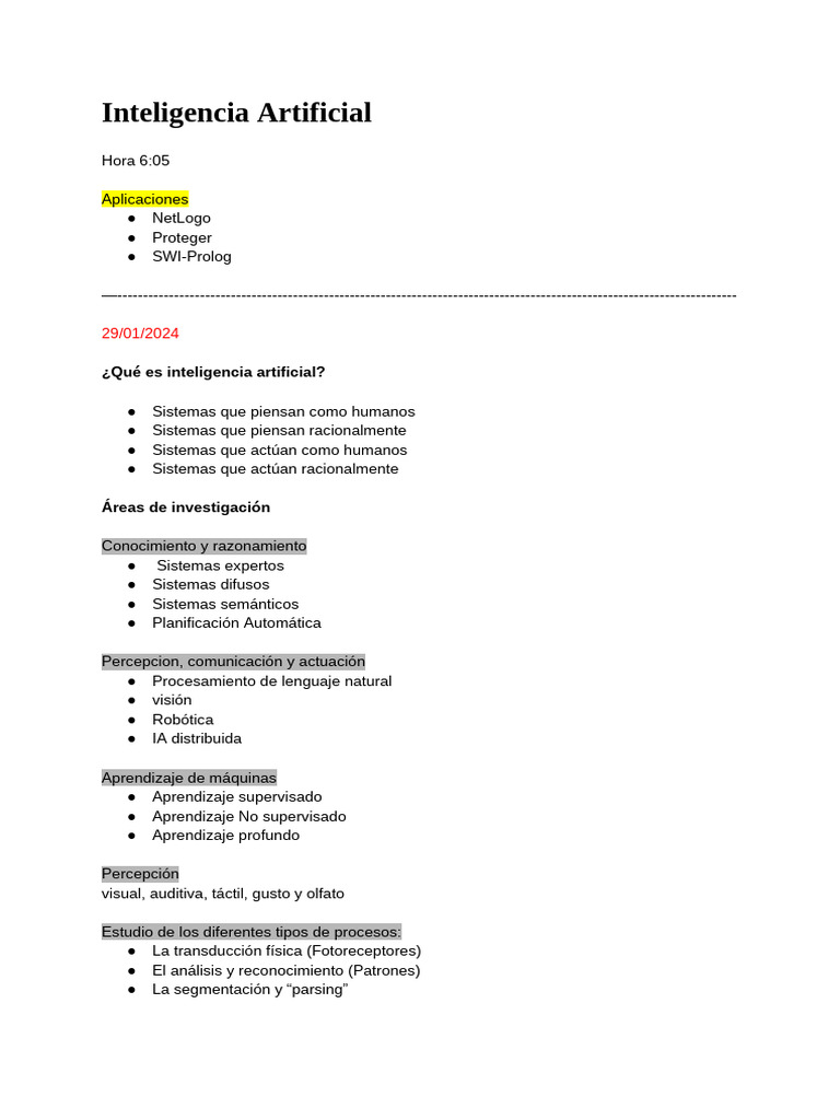 Inteligencia Artificial | PDF | Inteligencia artificial | Inteligencia ...