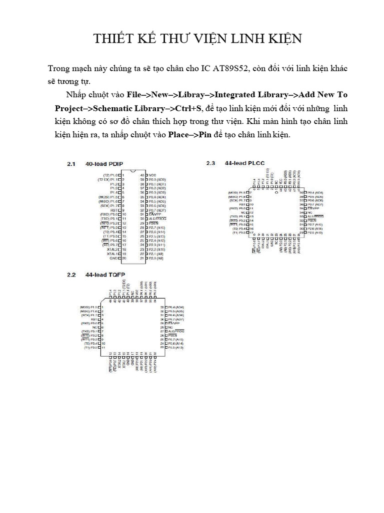 Thiet Ke Thu Vien Linh Kien | PDF