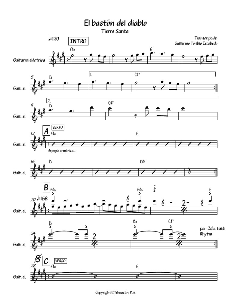 El Bastón Del Diablo - Partitura Completa | PDF