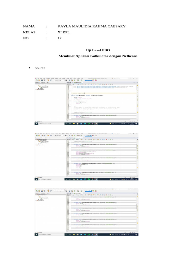 UJI LEVEL PBO (KAYLA MAULIDIA) | PDF