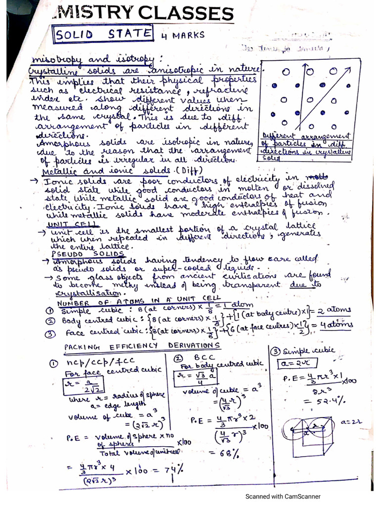 Solid State Short Notes Pdf Pdf