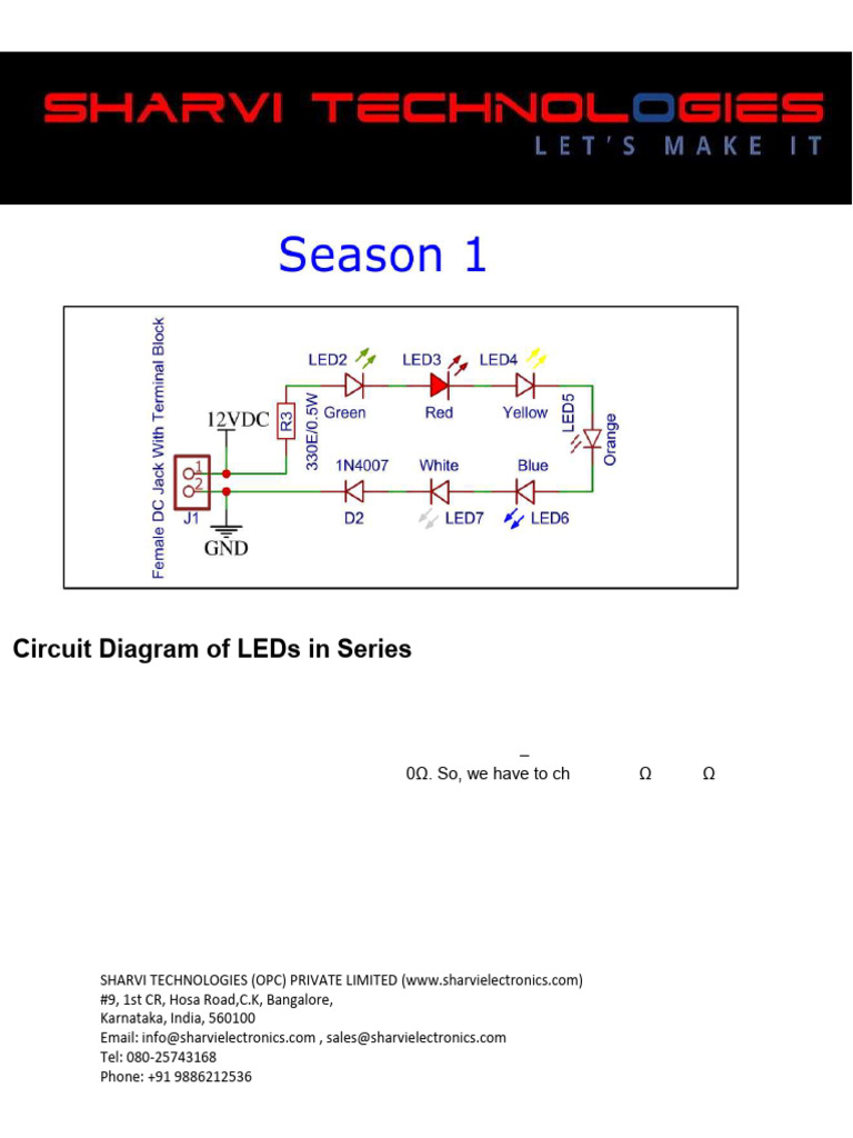Beginner Electronics Kit V.1.0 | PDF | Series And Parallel Circuits ...