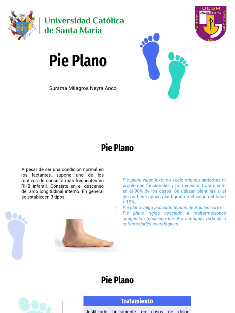 Pie plano | PDF | Pie | Enfermedades y trastornos