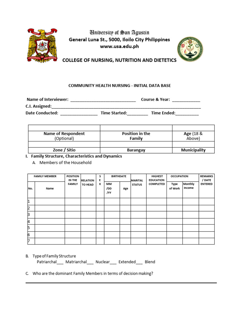 IDB Assessment Tool 2024 Questionnaire | PDF | Sanitation | Medical ...