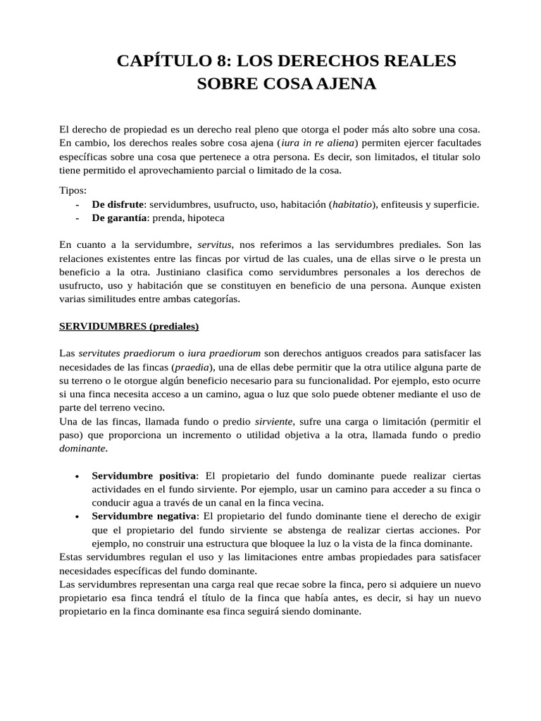 Derecho Romano 8 | PDF | Propiedad | Ley común