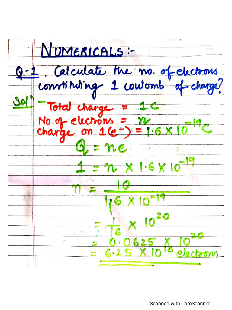 10 Electricity QA Numericals | PDF