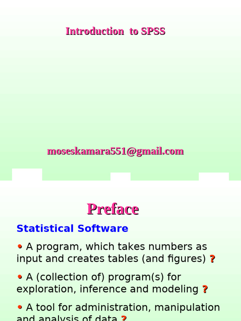 SPSS Introduction | PDF | Spss | Regression Analysis