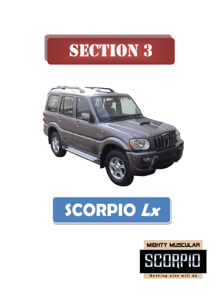 SCORPIO-WIRING MANUAL LX Model | PDF | Headlamp | Fuse (Electrical)