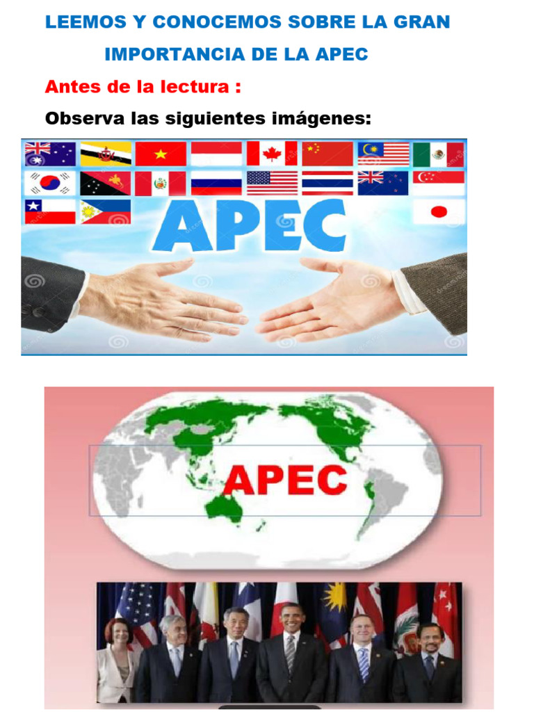 Leemos y Conocemos Sobre La Apec | PDF