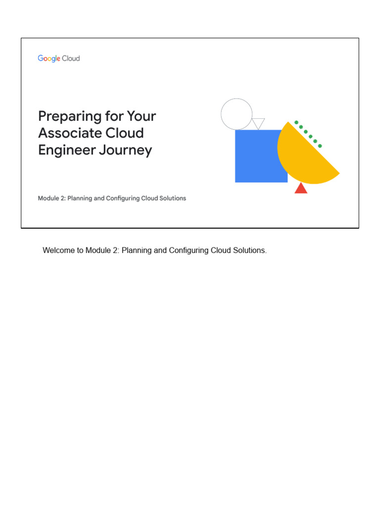 Gcpace 2.0 en Student Preparing For ACE Module 2 v2.0 | PDF | Cloud Computing | Databases