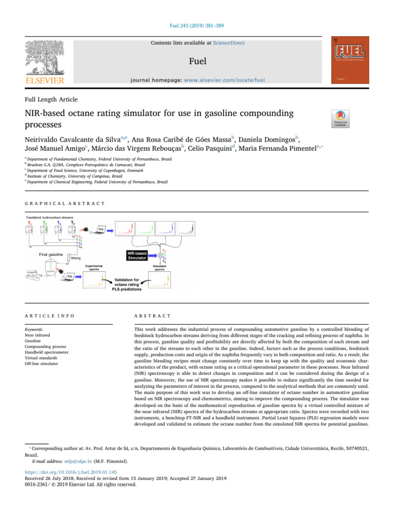 NIR | PDF | Gasoline | Infrared Spectroscopy