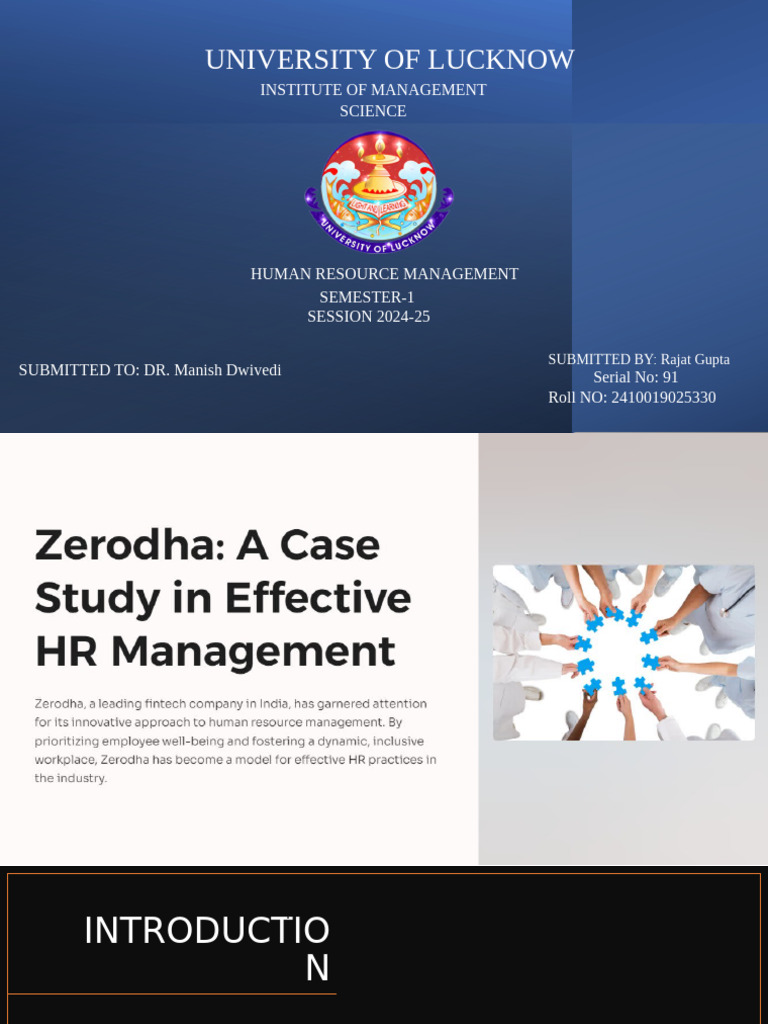 Zerodha PPT Mba Presentation | PDF